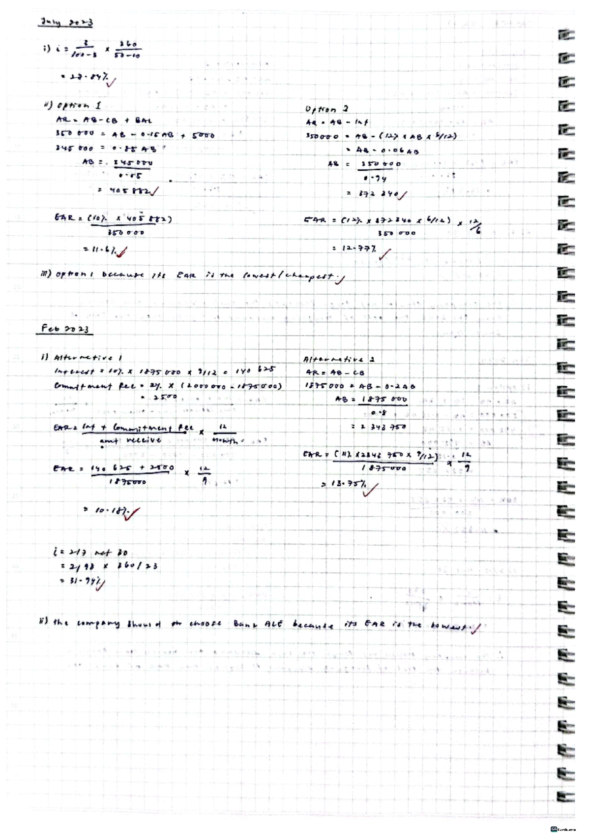 MAF253 FA Q2,c - Solutions for Question 2,c Analysis and EAR Comparison ...