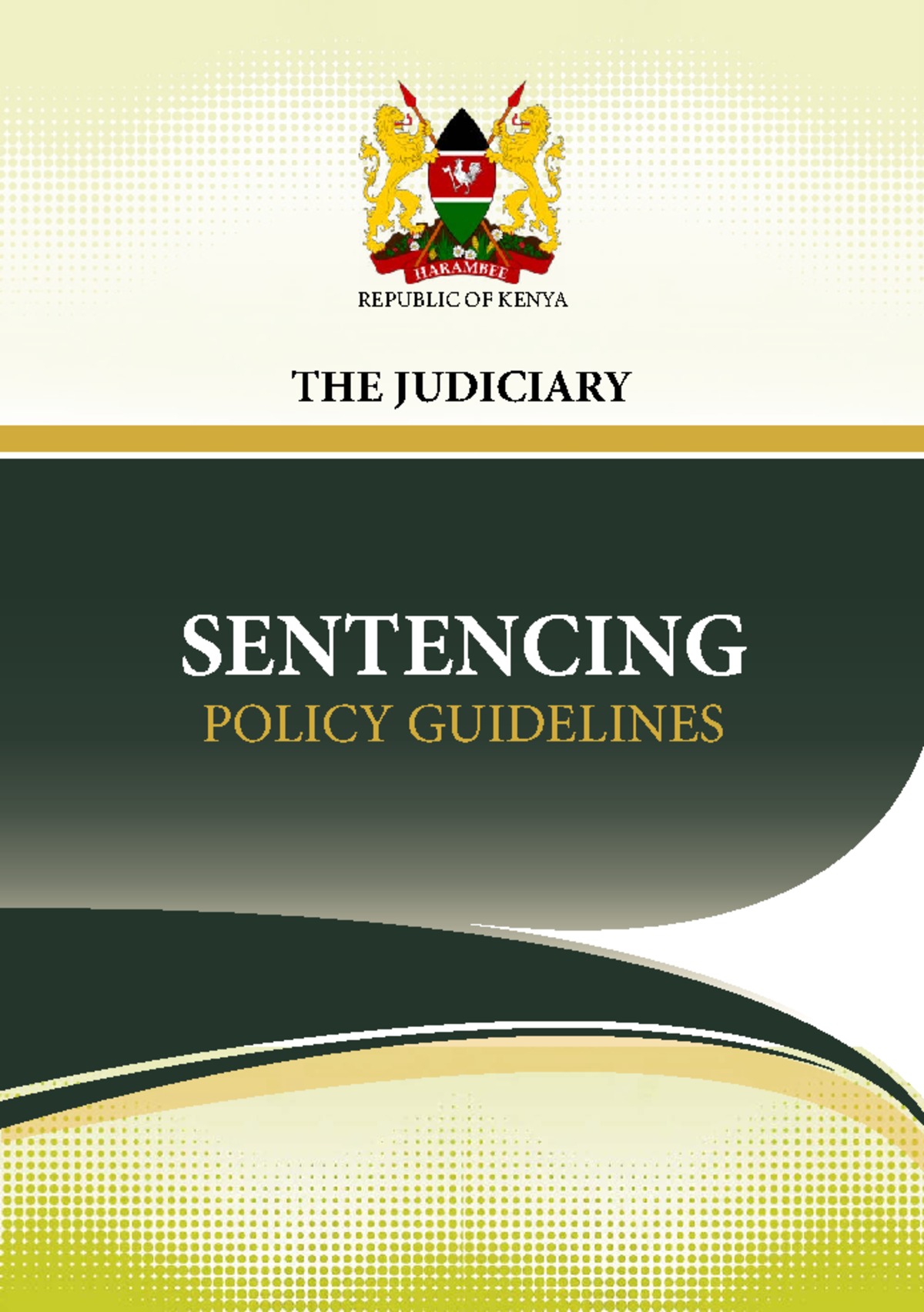 Sentencing Policy Guidelines Booklet - SENTENCING POLICY GUIDELINES ...