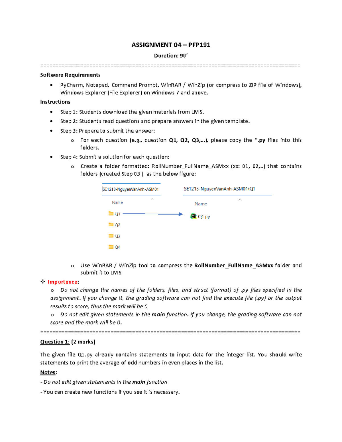 ASM 05 - Practice Assignment PFP191: Software Requirements - Studocu