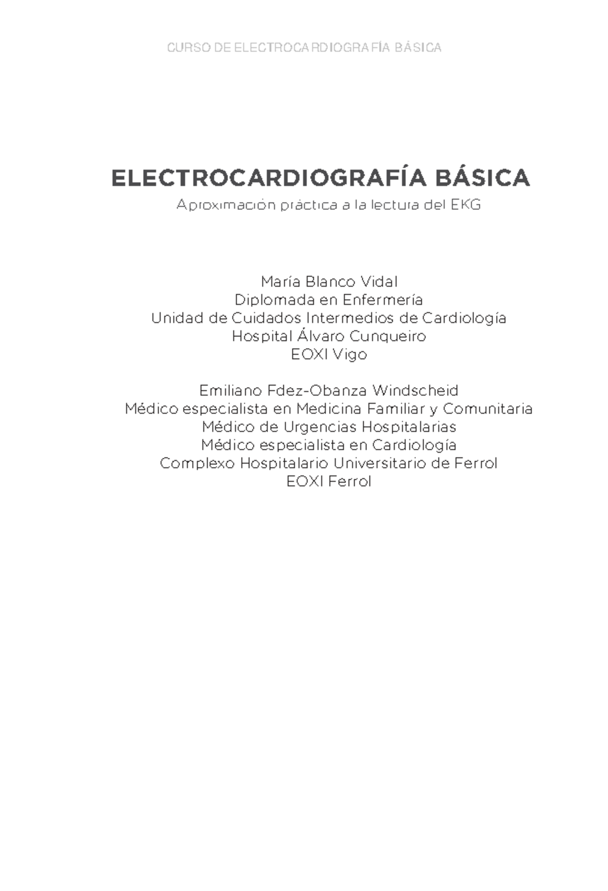 CURSO DE EKG BÁSICO: Guía Práctica para la Lectura del ...