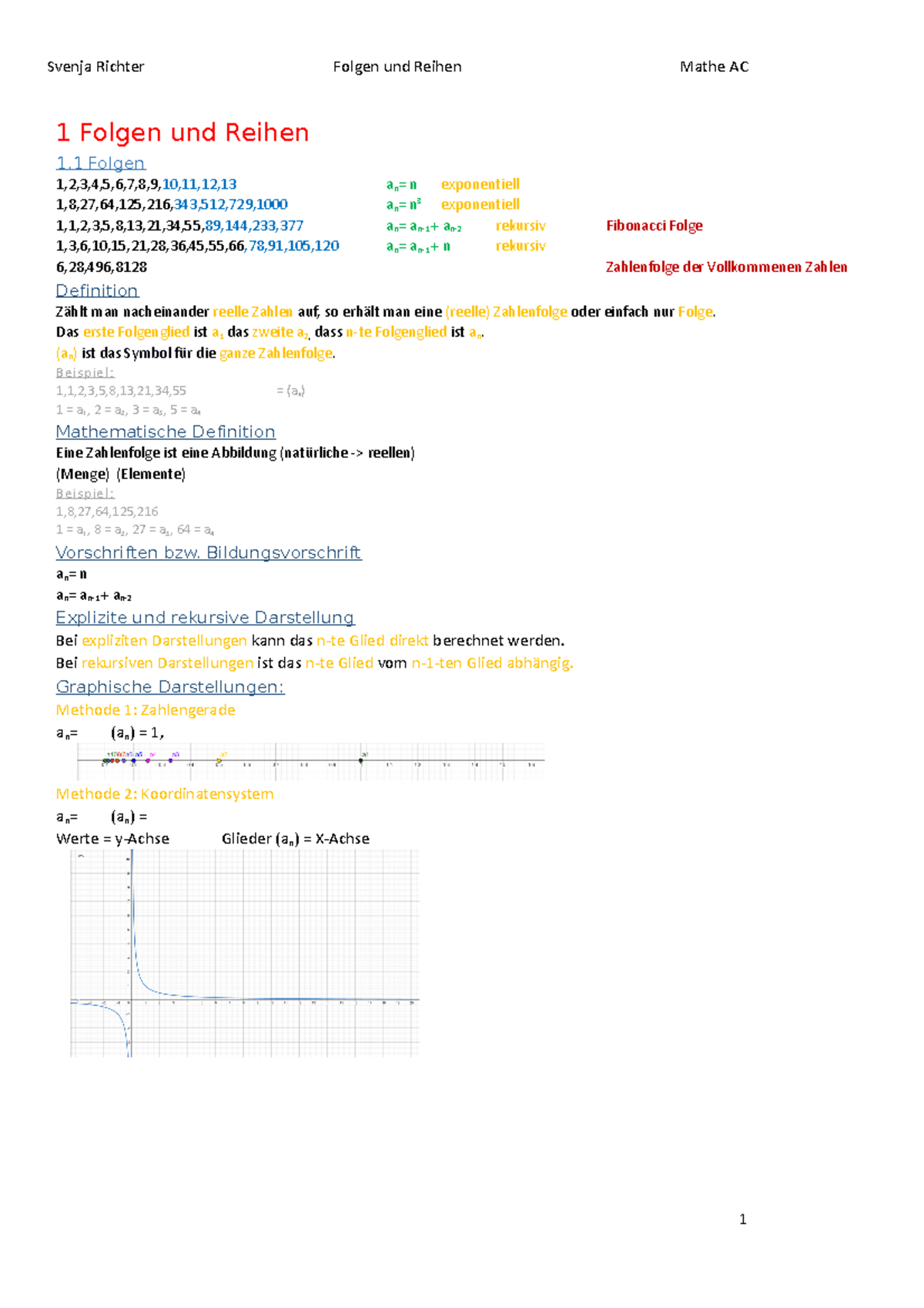 Mathe AC: Zusammenfassung zu Folgen und Reihen - wichtige Konzepte ...