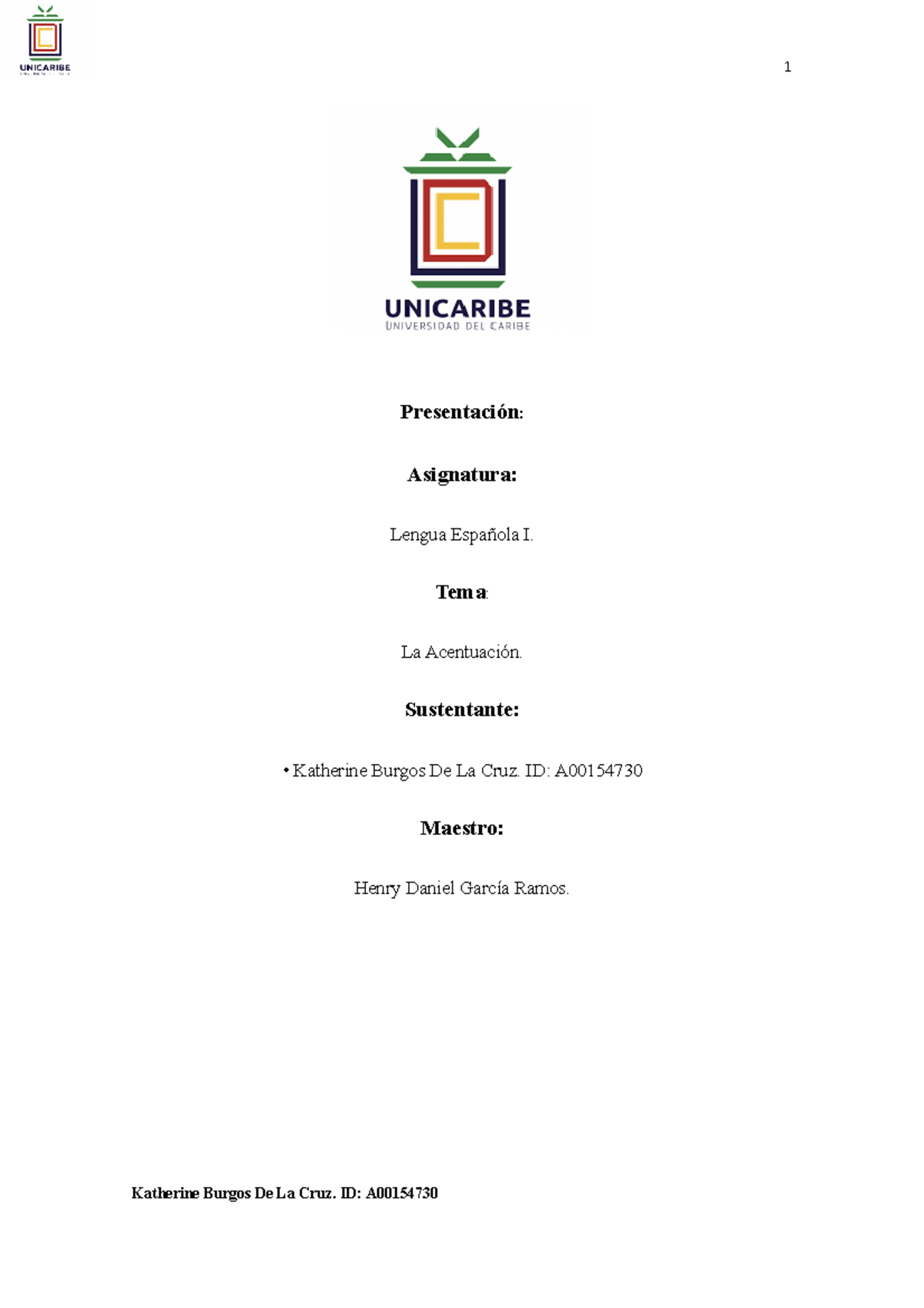 Unidad 3: Actividad 2 - La Acentuación y su Importancia en Lengua ...