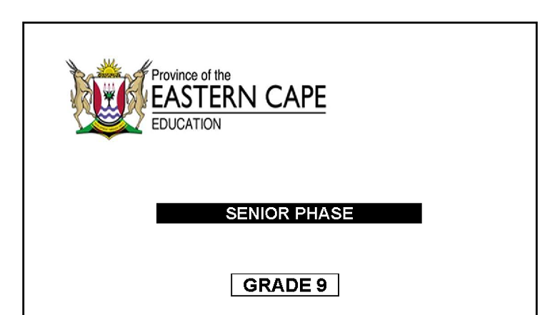 2018-Senior Phase Grade 9 English Home Language P3 Marking Memo - Studocu