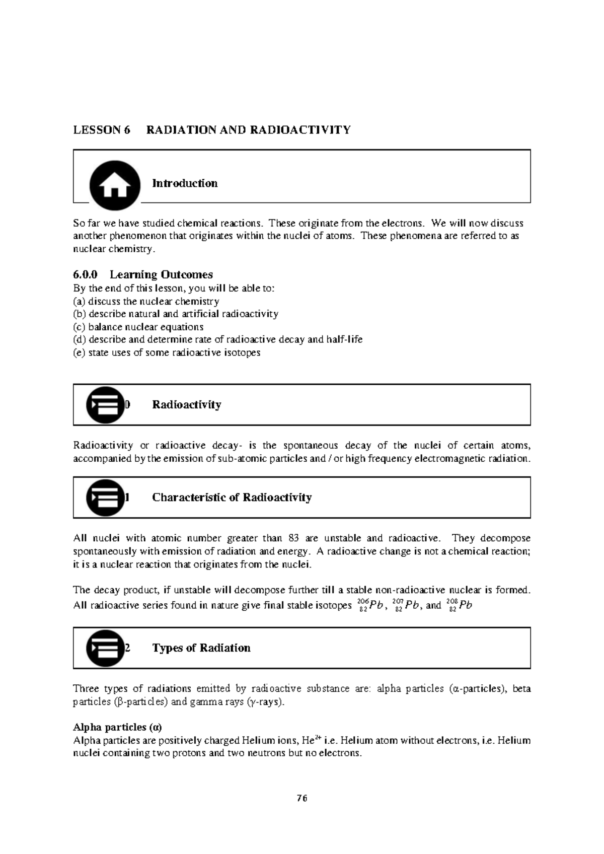 Lesson 6 Notes - Radiation, Radioactivity, and Nuclear Decay - Studocu