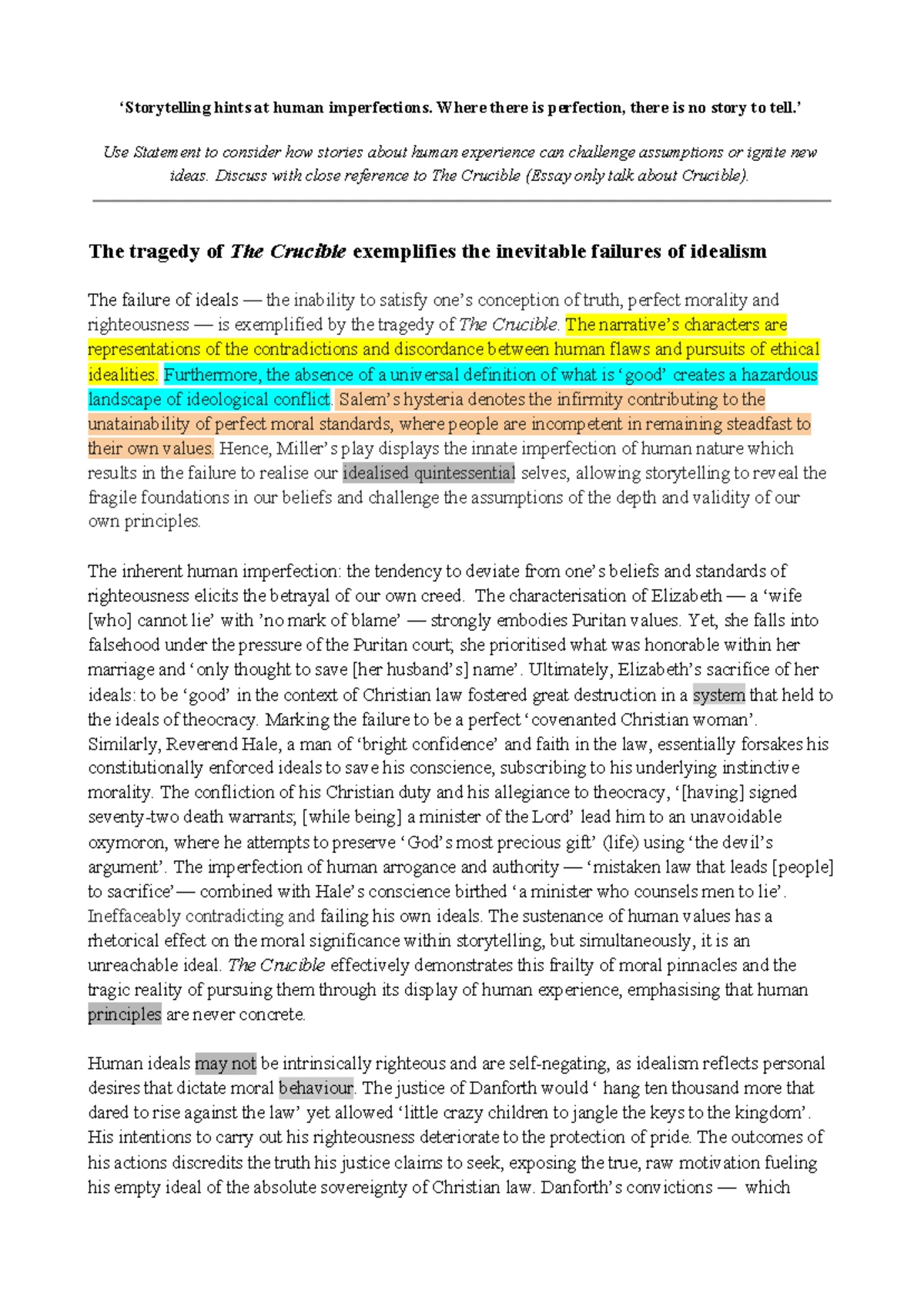 Common Module The Crucible - Dos and Don'ts Matrix Education - Matrix ...