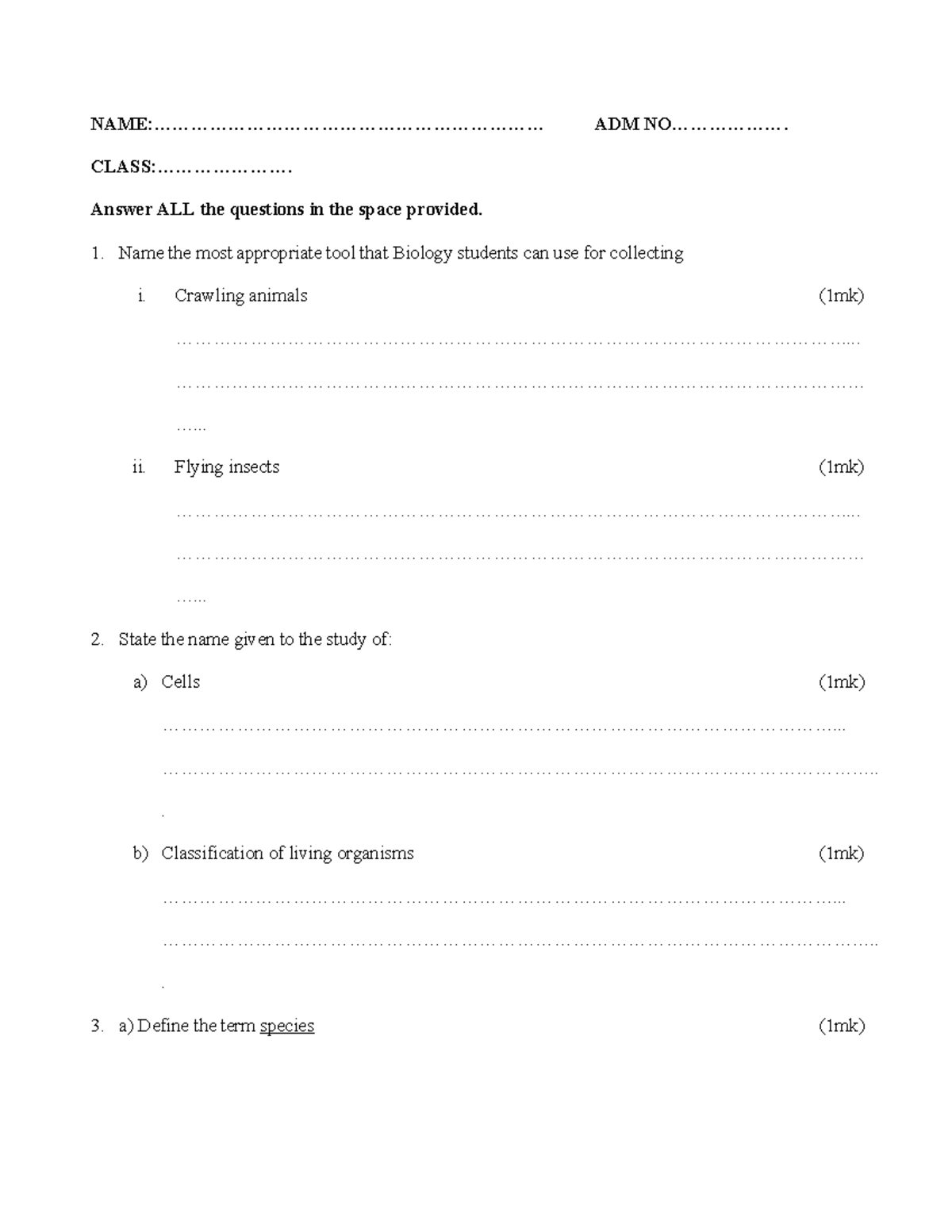 ADM Biology Genetics Final Exam Questions and Answers - Studocu