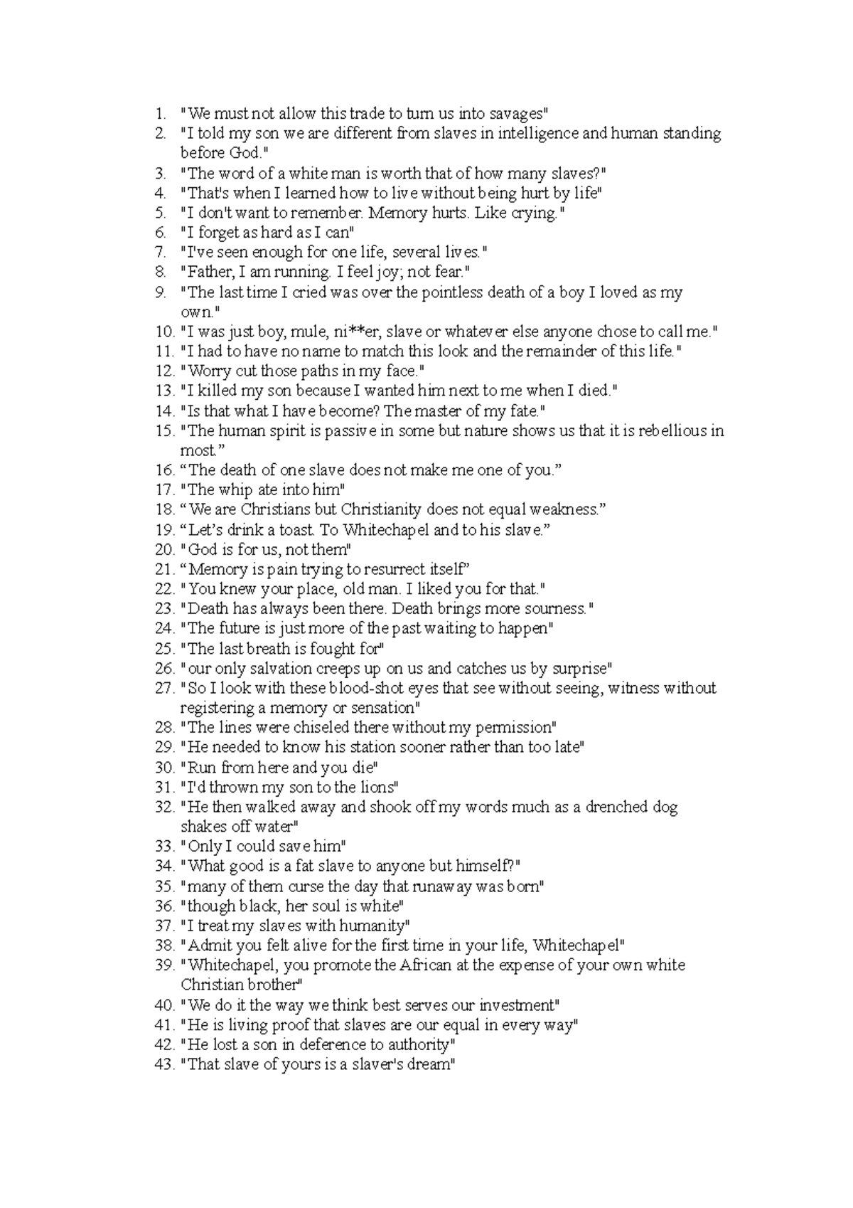 The Longest Memory Quotes Compilation for Study and Reflection - Studocu