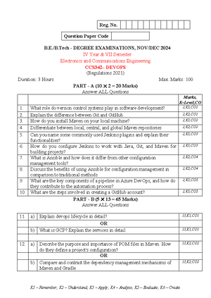 Devops - CCS342 - Studocu