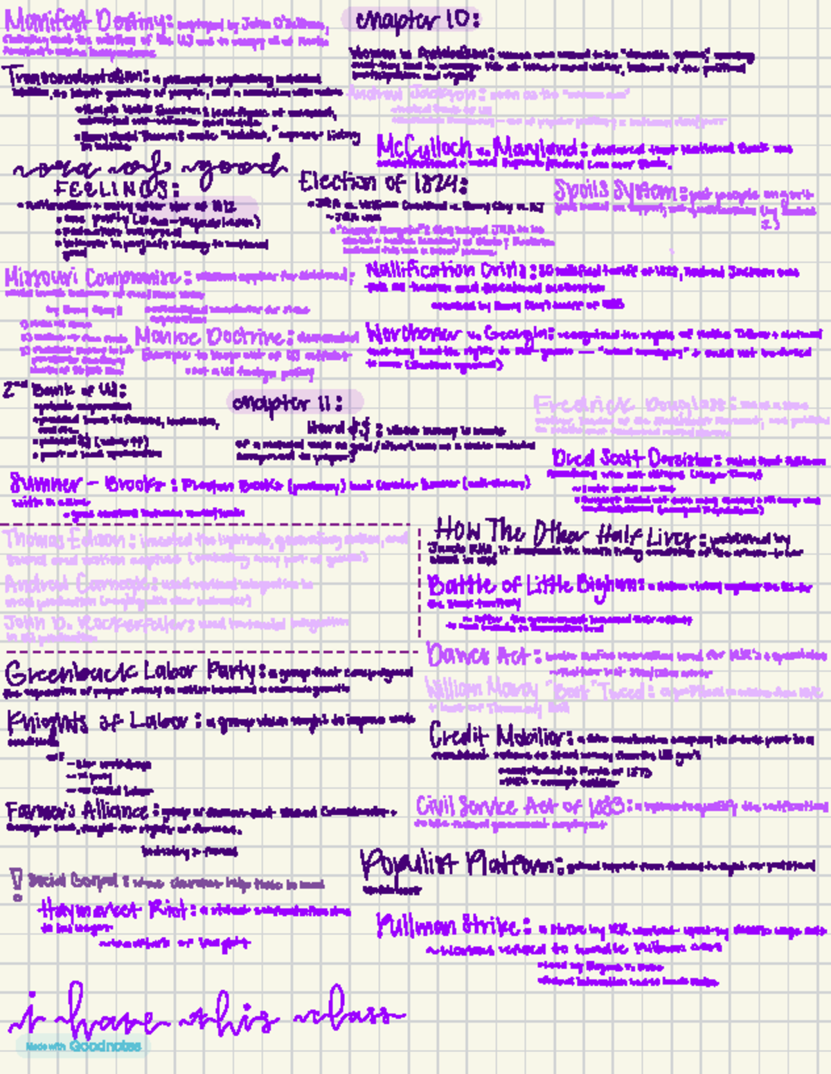 Semester 1 notes 2 - Manifest Destiny : employed by John O'Sullivan ...