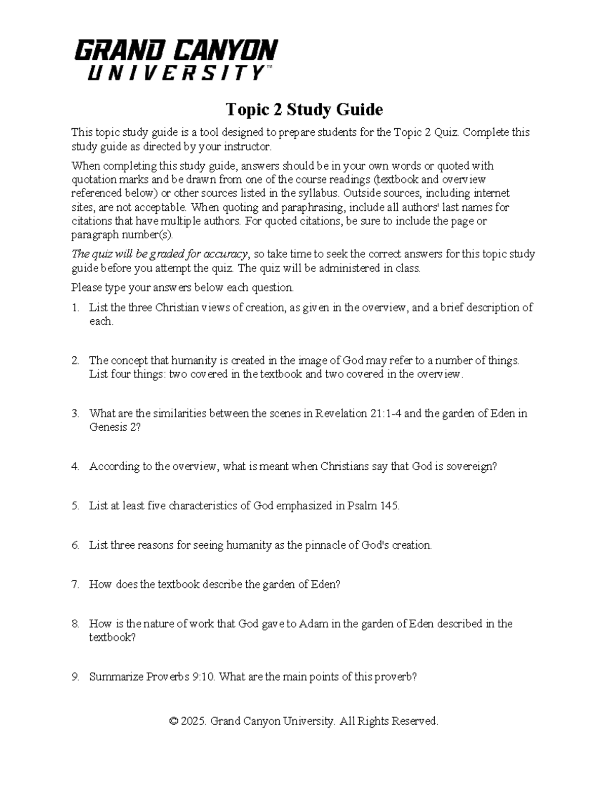 CWV 101 Topic 2 Quiz Study Guide: Key Concepts & Questions - Studocu