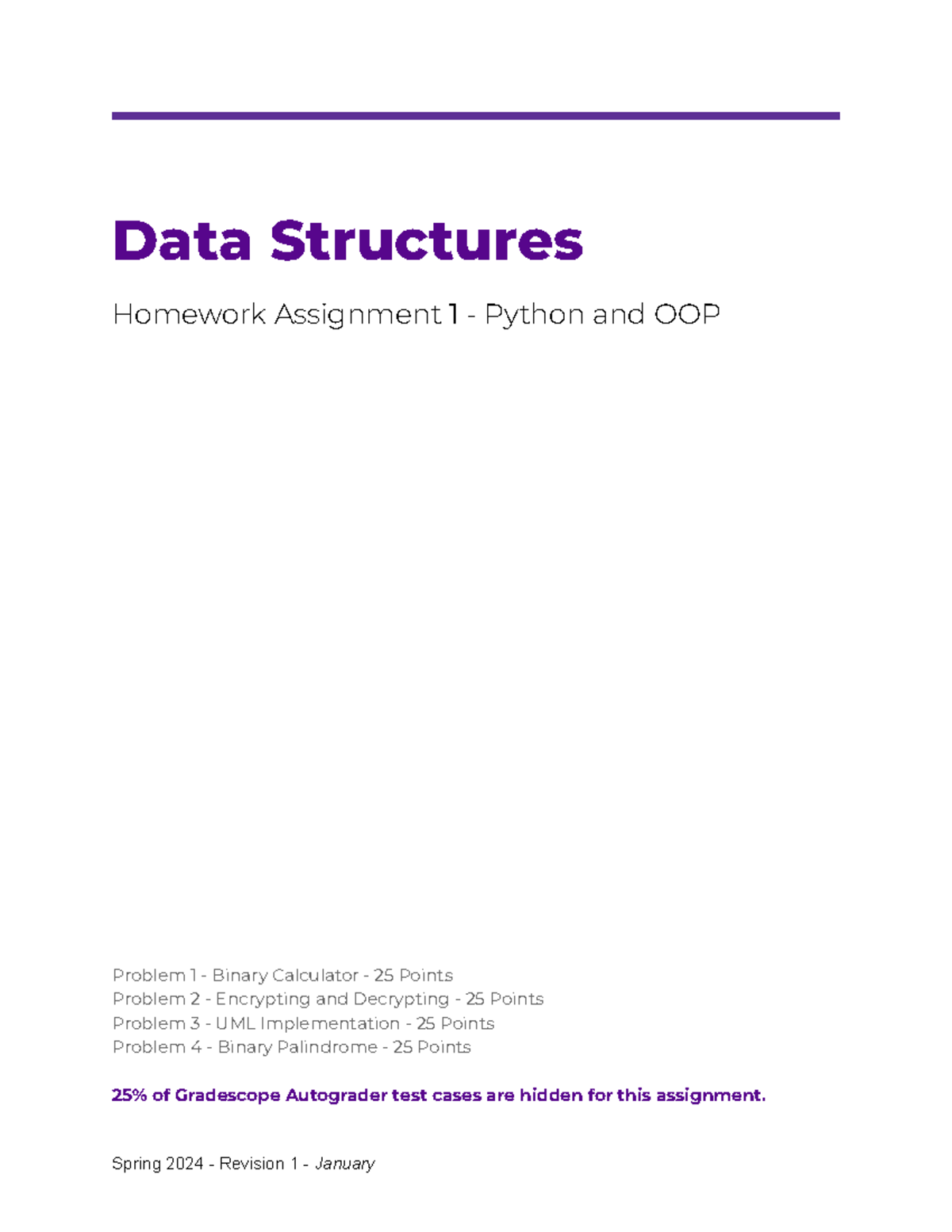 CSCI-SHU 210 Spring 2024 - Homework Assignment 1: Python OOP & Data ...