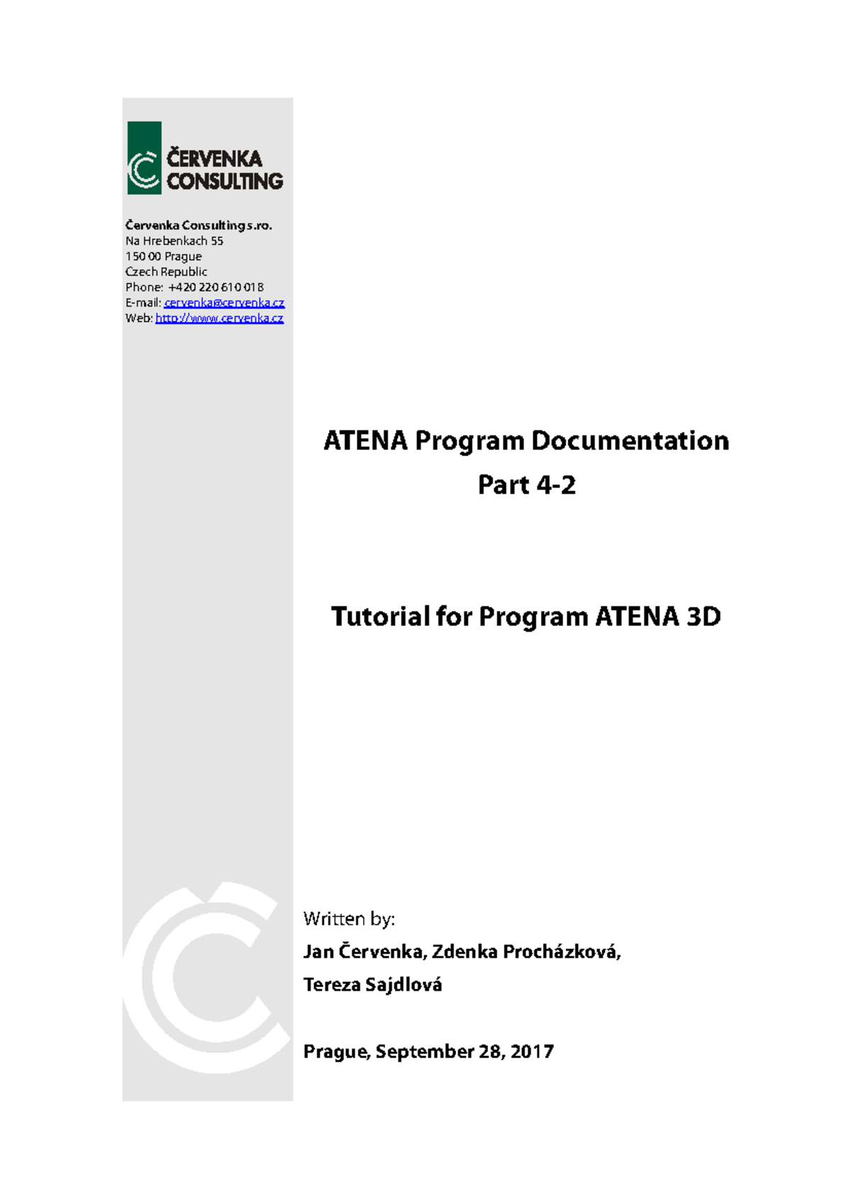 ATENA 3D Engineering Tutorial: A Beginner's Guide - Studocu