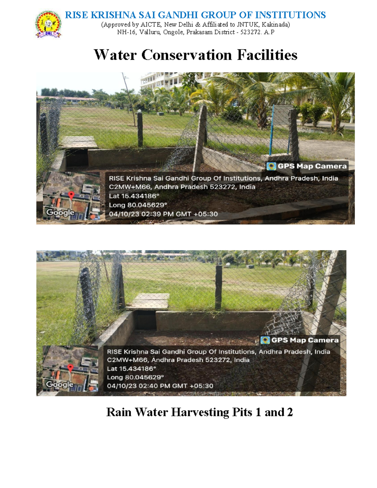 Water Conservation: Rain Water Harvesting & Water Bodies - Material ...
