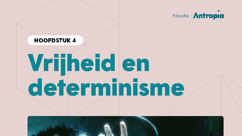 Filosofie HOOFDSTUK 4: Vrijheid en Determinisme in 'Minority Report ...