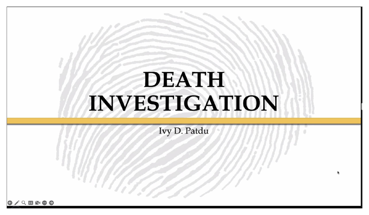 Forensic Analysis of Death Investigations: Health Law & Legal Medicine ...