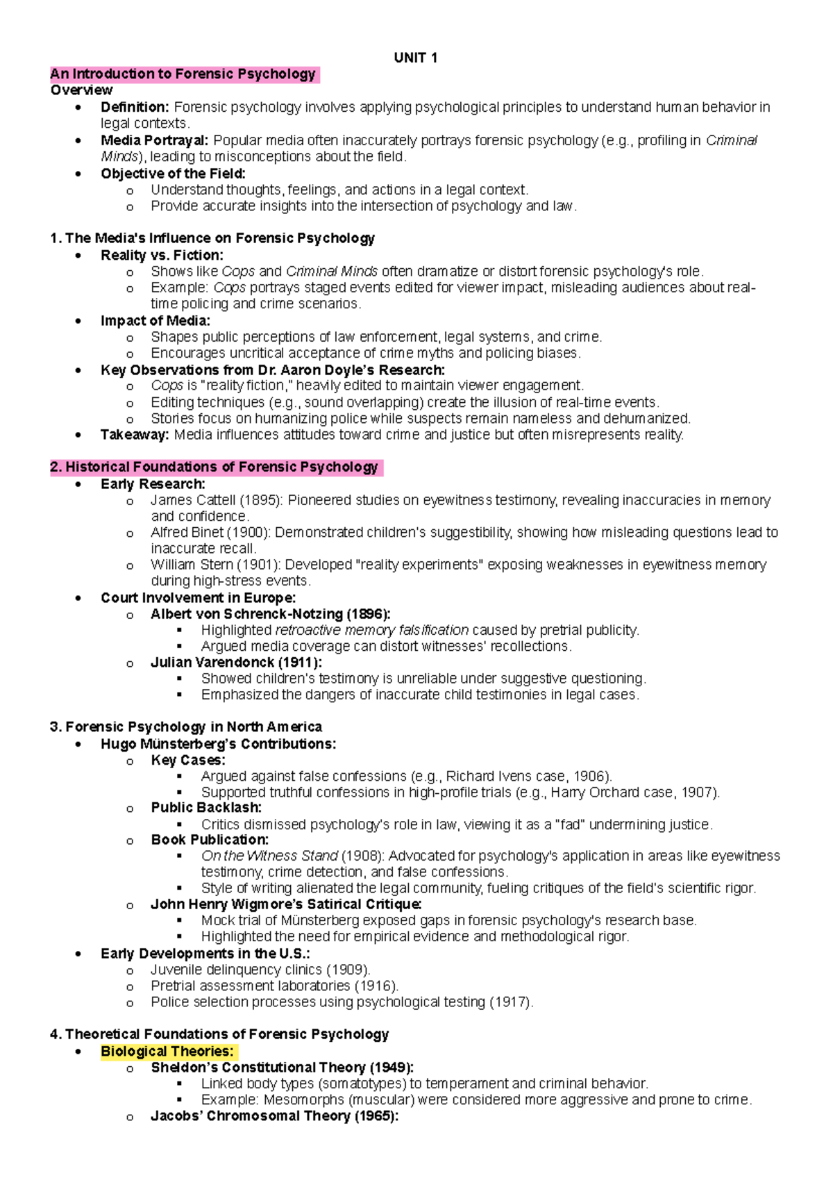 Forensic Psychology Overview: Key Concepts and Historical Foundations ...