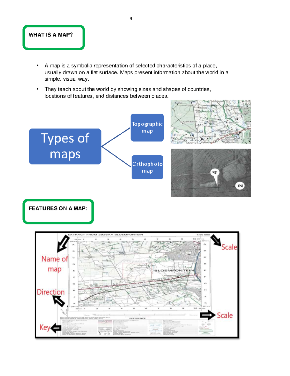 Mapwork and GIS: Understanding Maps and Their Features - Studocu
