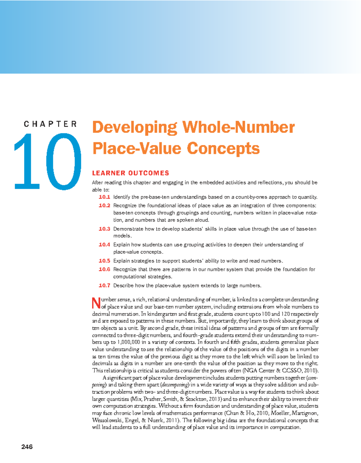 Developing Whole-Number Place-Value Concepts: Understanding Base-Ten ...