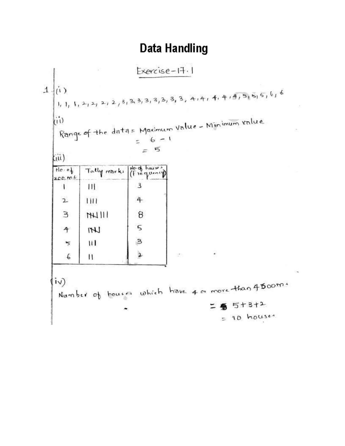 Data Handling 17: Statistical Analysis and Probability Concepts - Studocu