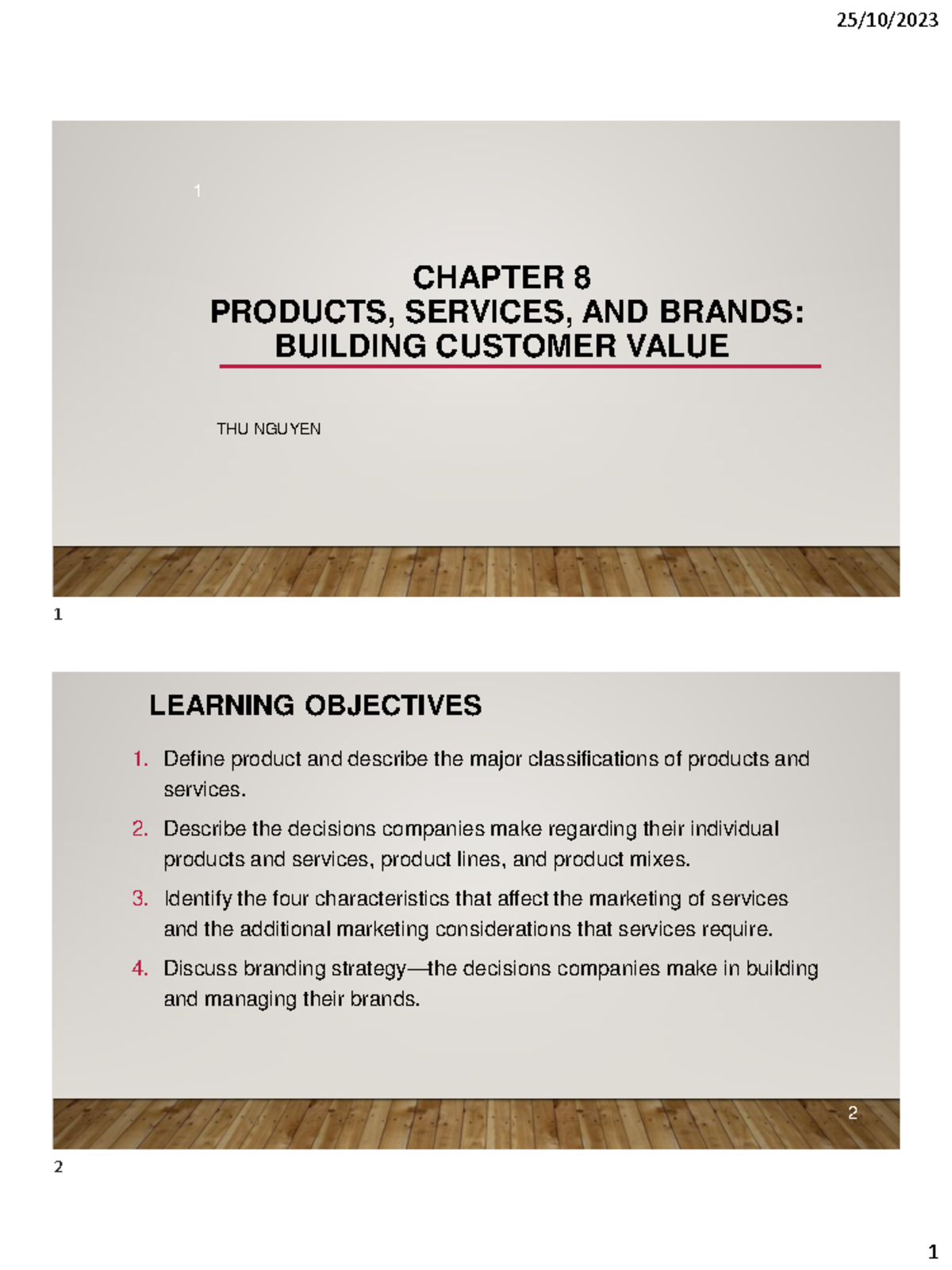 Session 5- Chap 8- CNTN - CHAPTER 8 PRODUCTS, SERVICES, AND BRANDS ...