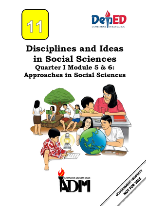 Humss-DISS Module 6 Q1 Week6 - SHS Discipline and Ideas in the Social ...