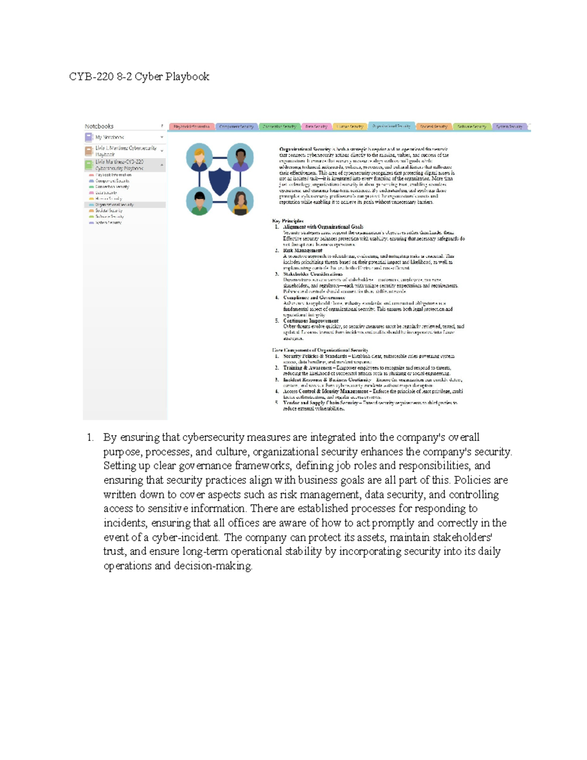 CYB-220-14566 8-2 Cybersecurity Integration Playbook - Studocu