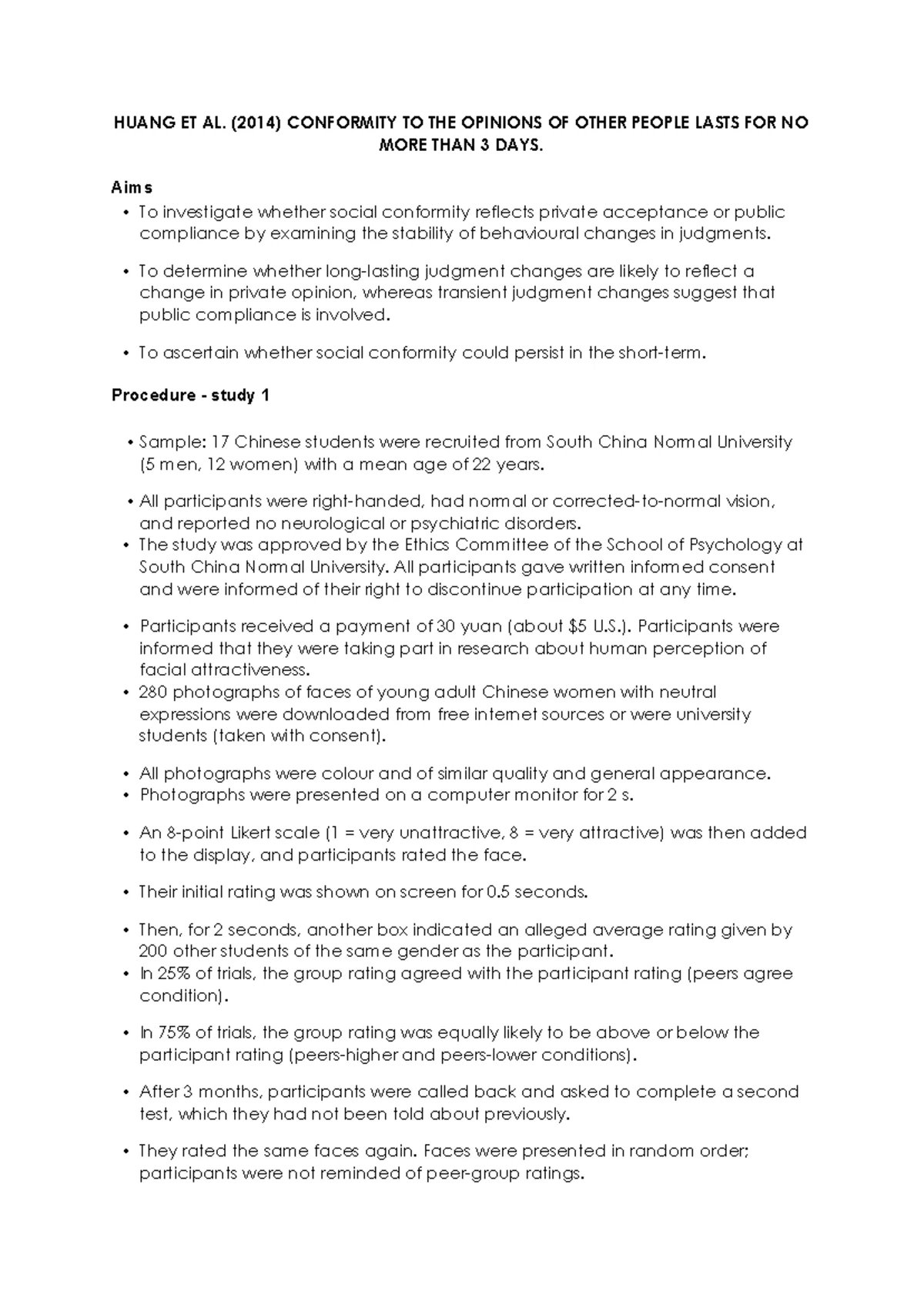 Psy 201: Moscovici's Theory of Minority Influence Explained - Studocu