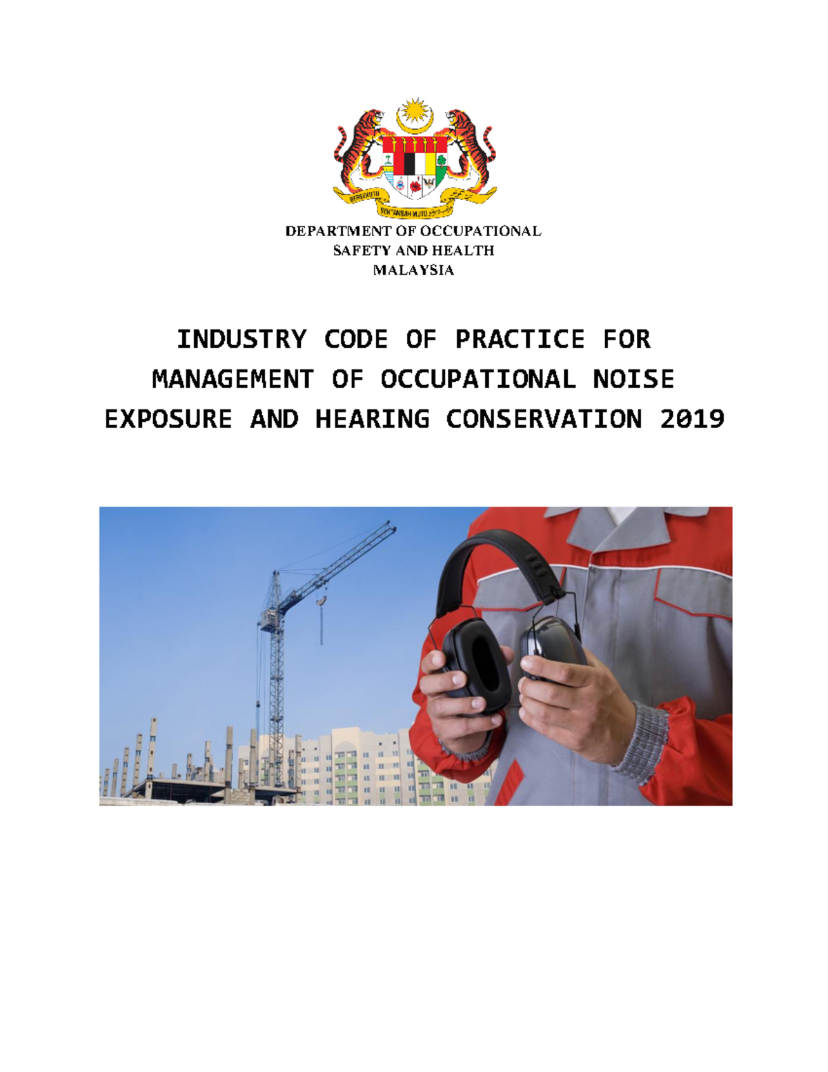 ICOP Management OF Occupational Noise Exposure AND Hearing Conservation ...