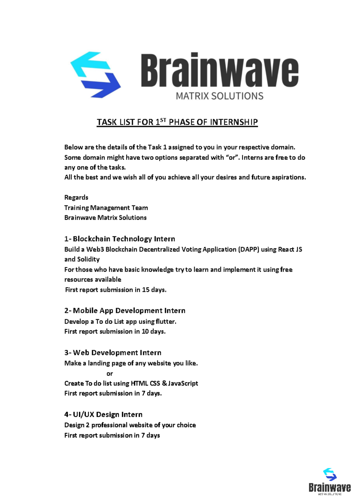 Task 1: Internship Assignments for Brainwave Matrix Solutions Interns ...