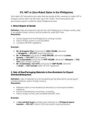 Output VAT in the Philippines: Comprehensive Guide and Analysis - Studocu