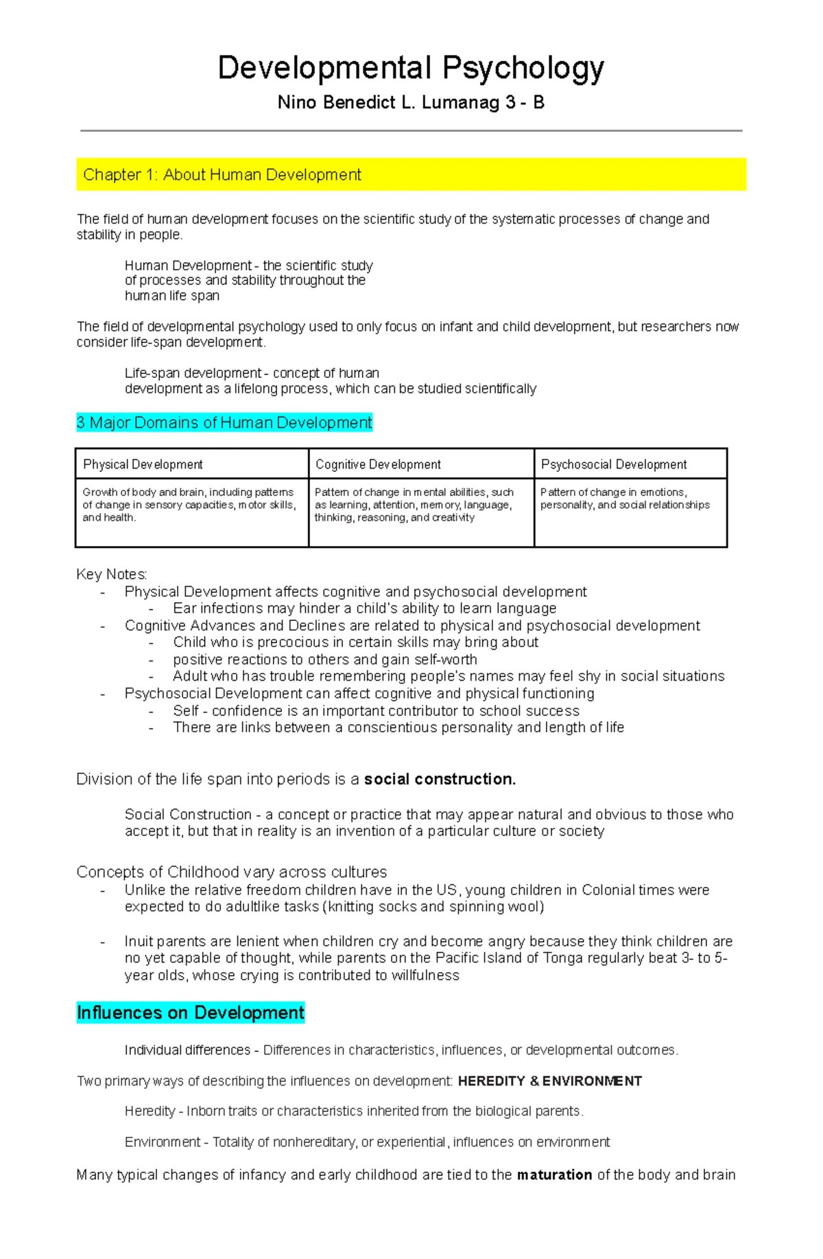 CHAPTER 10 PSYCHOSOCIAL DEVELOPMENT IN MIDDLE CHILDHOOD NOTES - Studocu