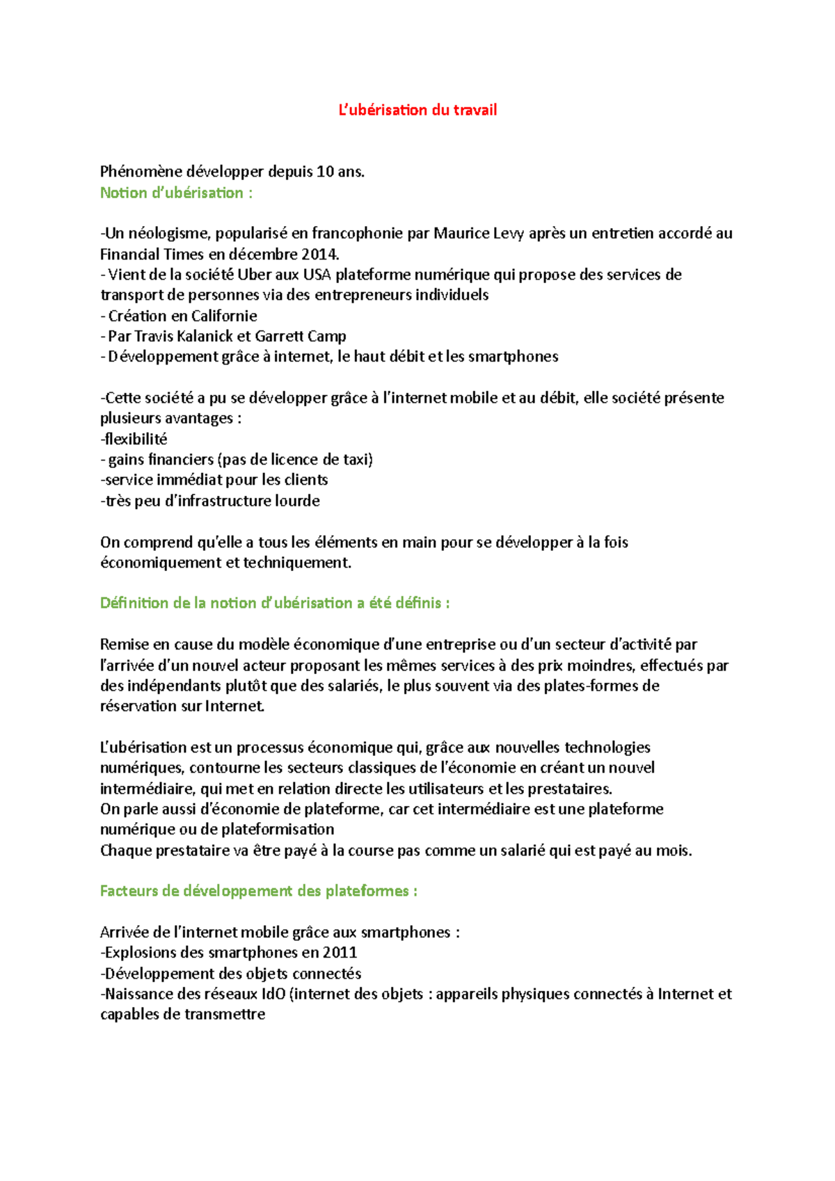L'Ubérisation du Travail : Évolution et Enjeux Sociaux et Économiques ...