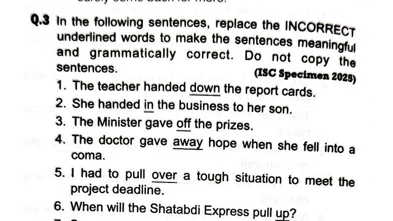 English-1 Assignment: Correcting Grammatical Errors (ISC 2024) - Studocu