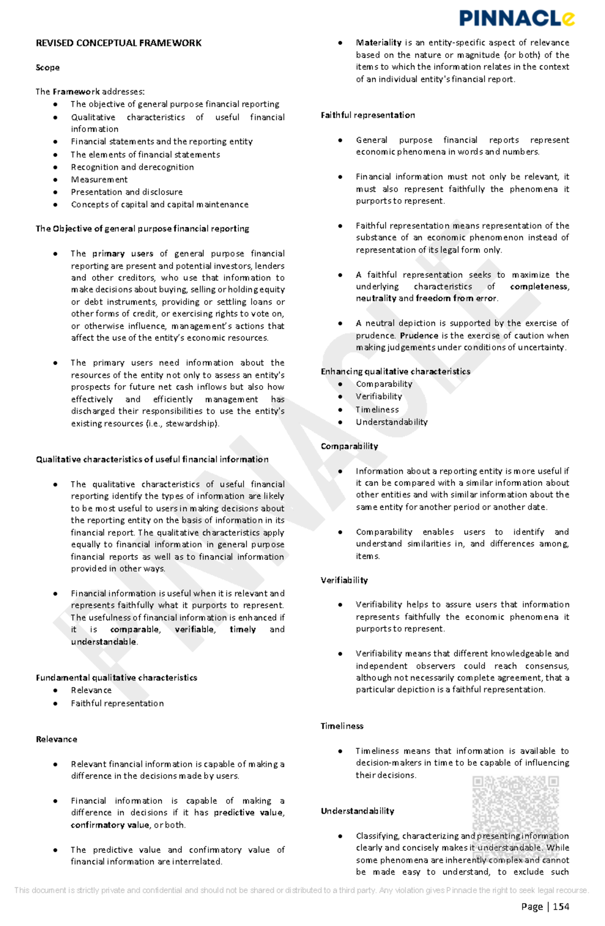 Revised Conceptual Framework for Financial Reporting (Theory) - Studocu