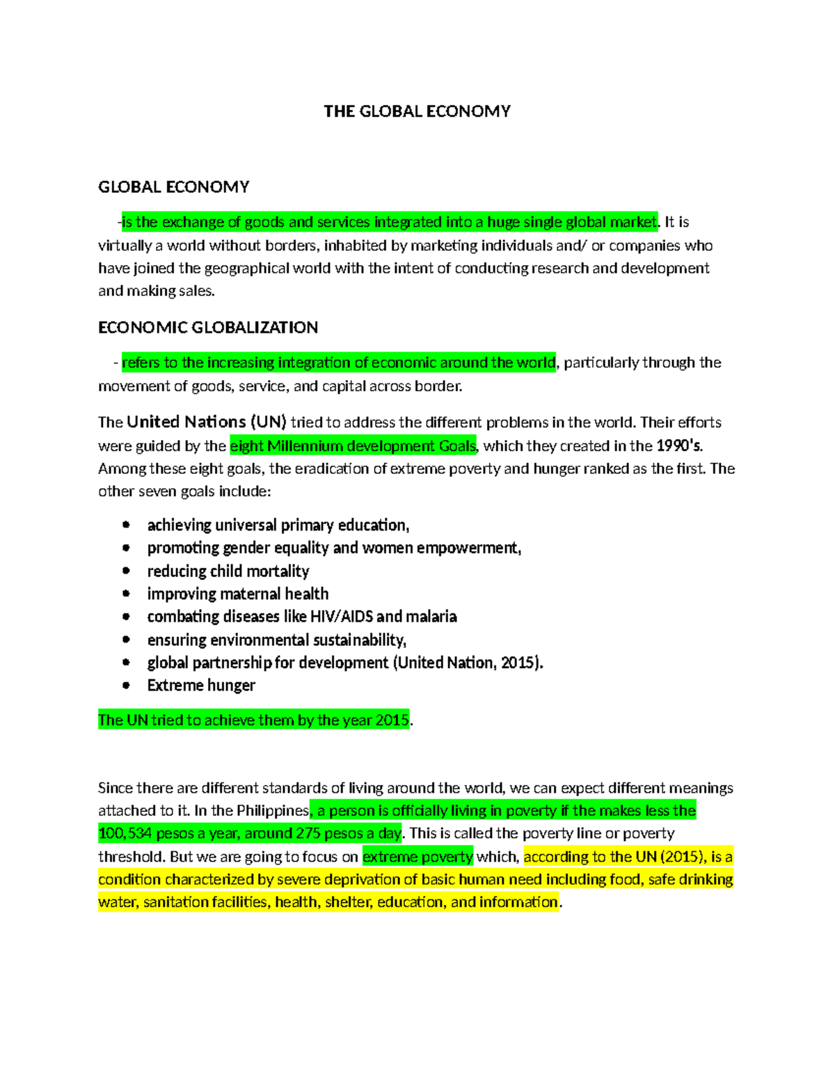 Economic Globalization: Impacts on Poverty and Inequality (ECO 101 ...