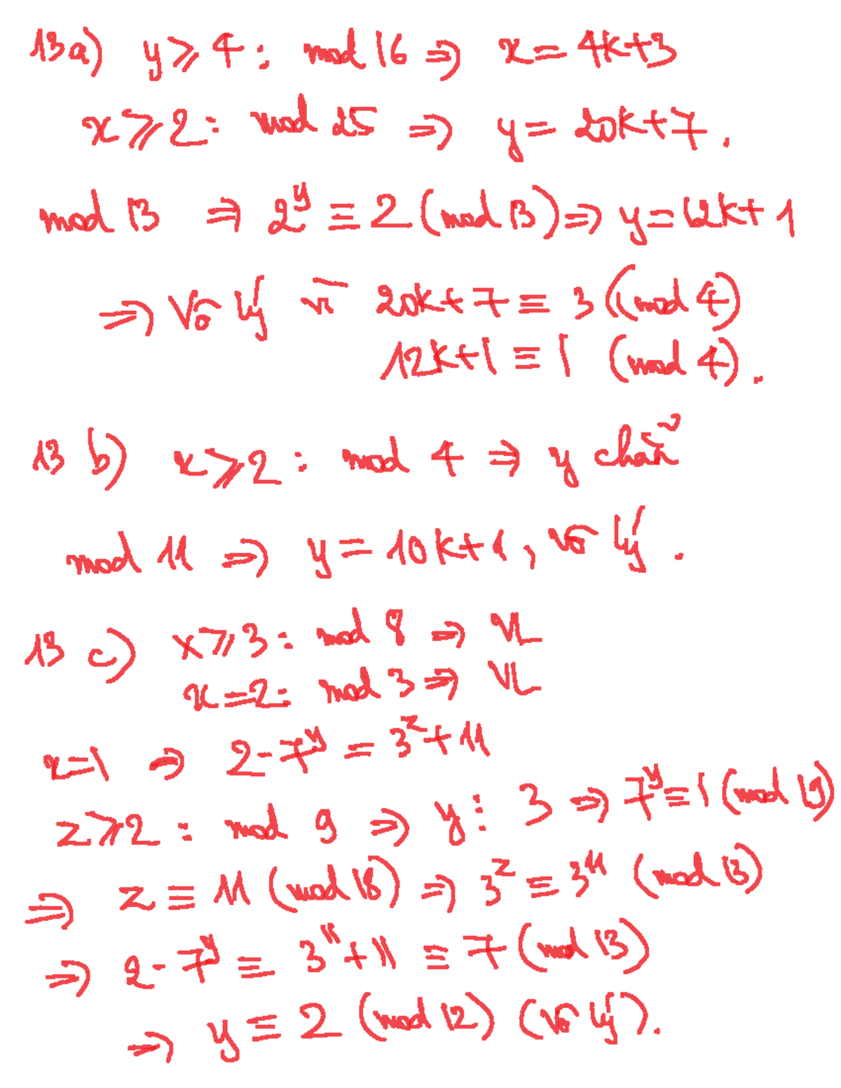 13 - xxdf - derecho romano - 13a) mod 16 4kt3 x72. mod 25 20kt7. mod 13 ...