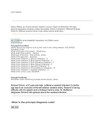 Unit 9 Lab Assignment: Coding Procedures for Imaging and Diagnostics ...