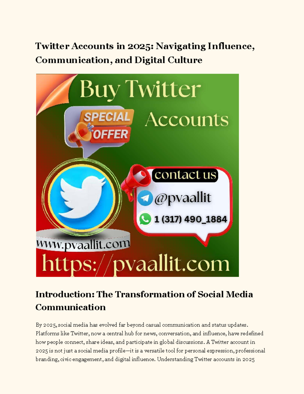 Twitter Accounts in 2025: Influence, Communication & Digital Culture ...