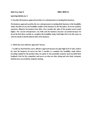 Module 3 Feasibility Study (Technical Aspect) 1 - PREPARING TECHNICAL ...
