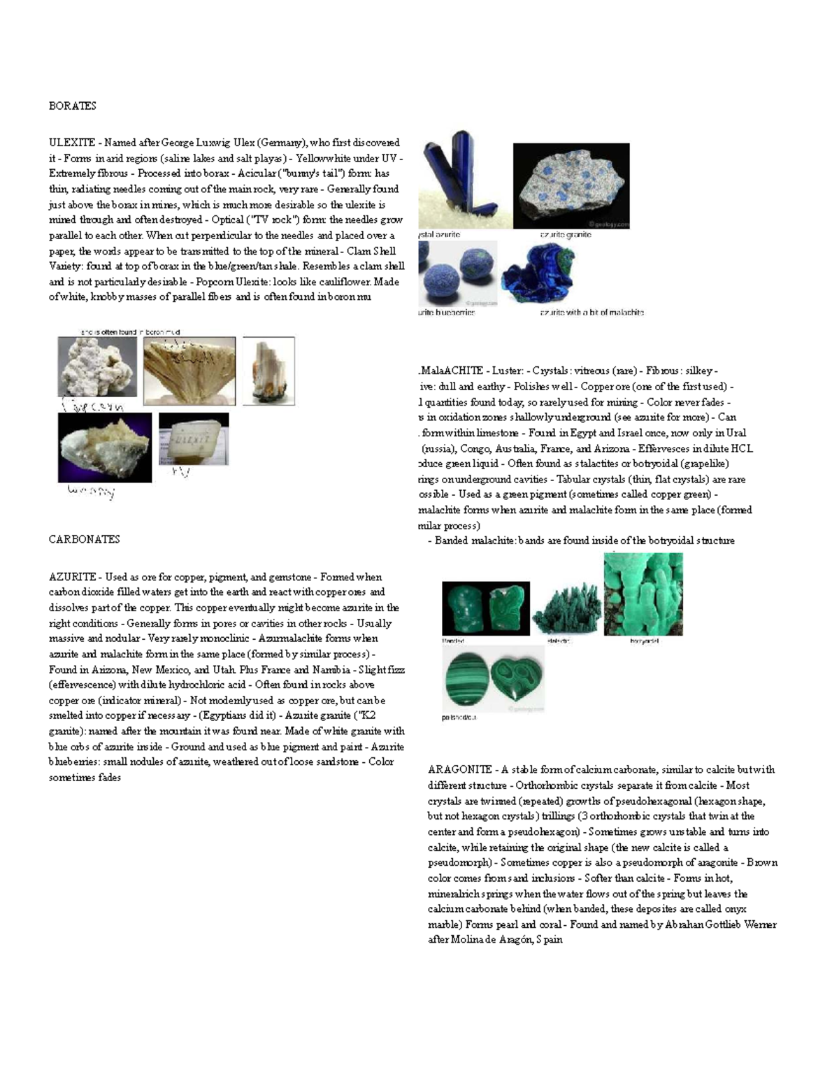 Rock S Cheat Sheet: Essential Notes for Geology Studies - Studocu