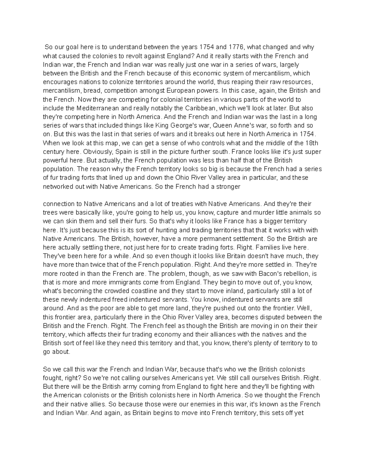 Understanding Colonial Resistance: The Impact of British Taxation (1754 ...