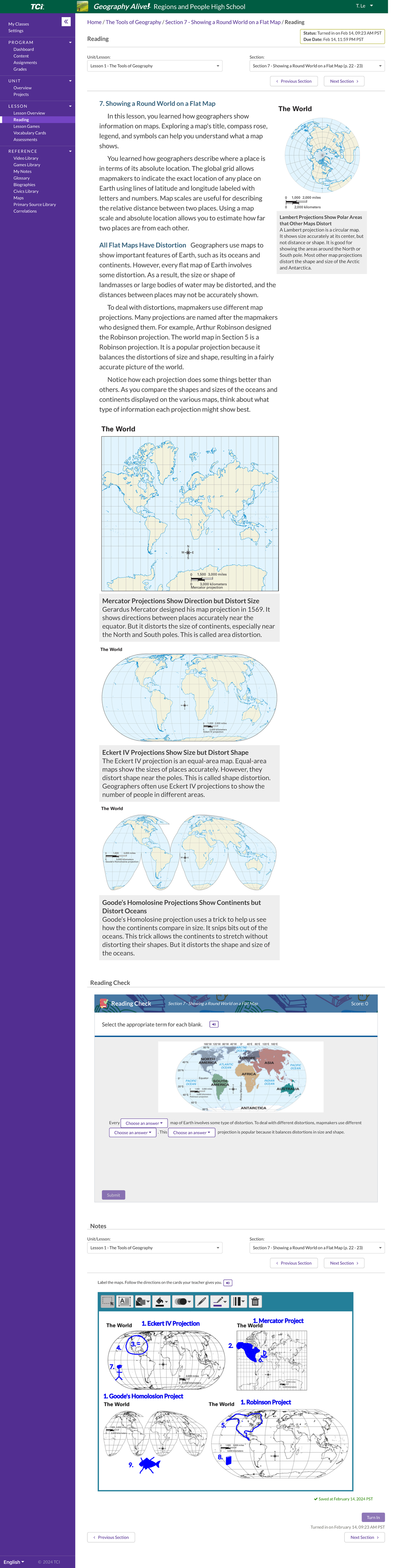 Section 7 - Flat Maps and Distortion in Geography (Geography Alive ...
