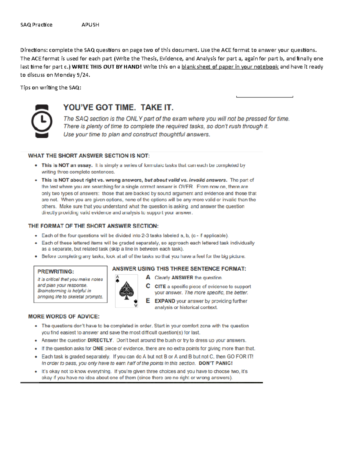SAQ+Practice+1+for+APUSH+Exam+Prep+on+King+Philip's+War - Studocu