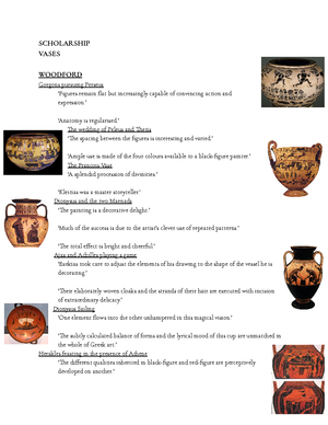 Analysed vases - OCR A-Level grade notes on all the prescribed sources ...