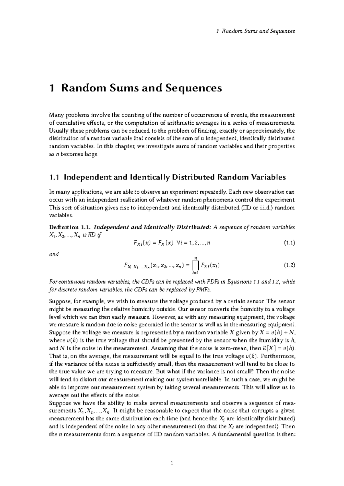 Random Sums and Sequences: Probability Notes for Course 1 - Studocu