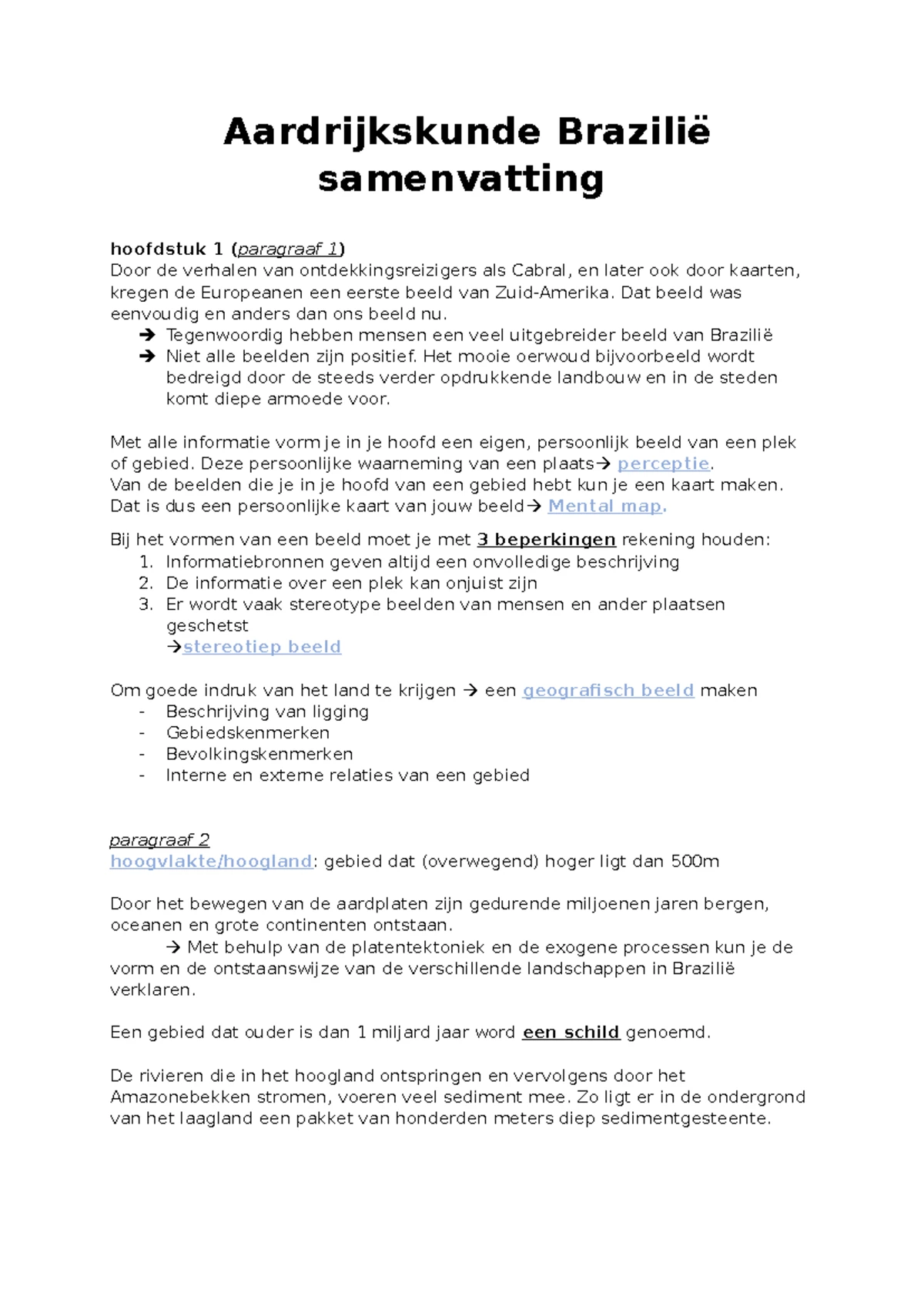 Ak Hoofdstuk 1-4 Wonen in NL: Rivieren, Menselijke Ingrijp en ...