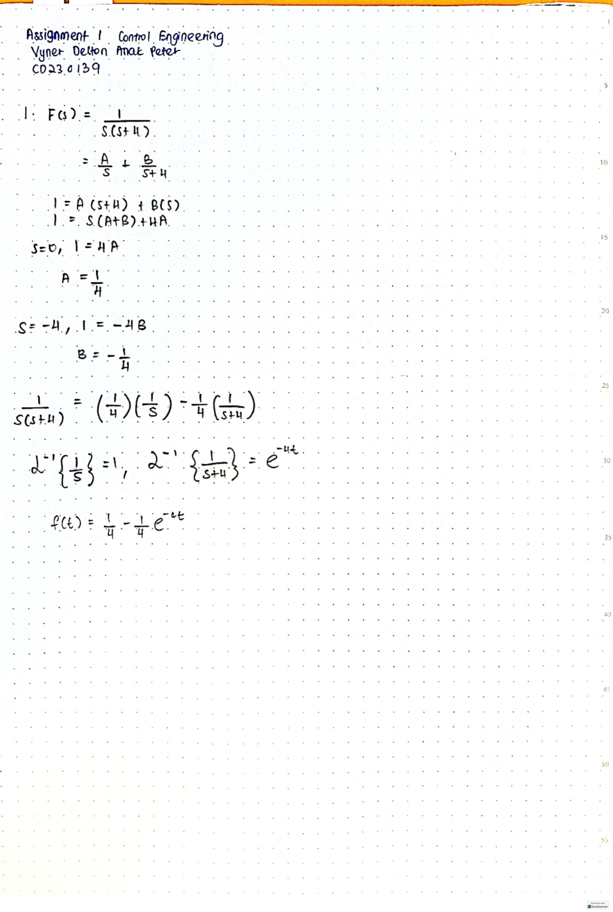 Assignment 1 Control Engineering CD230139 - Studocu