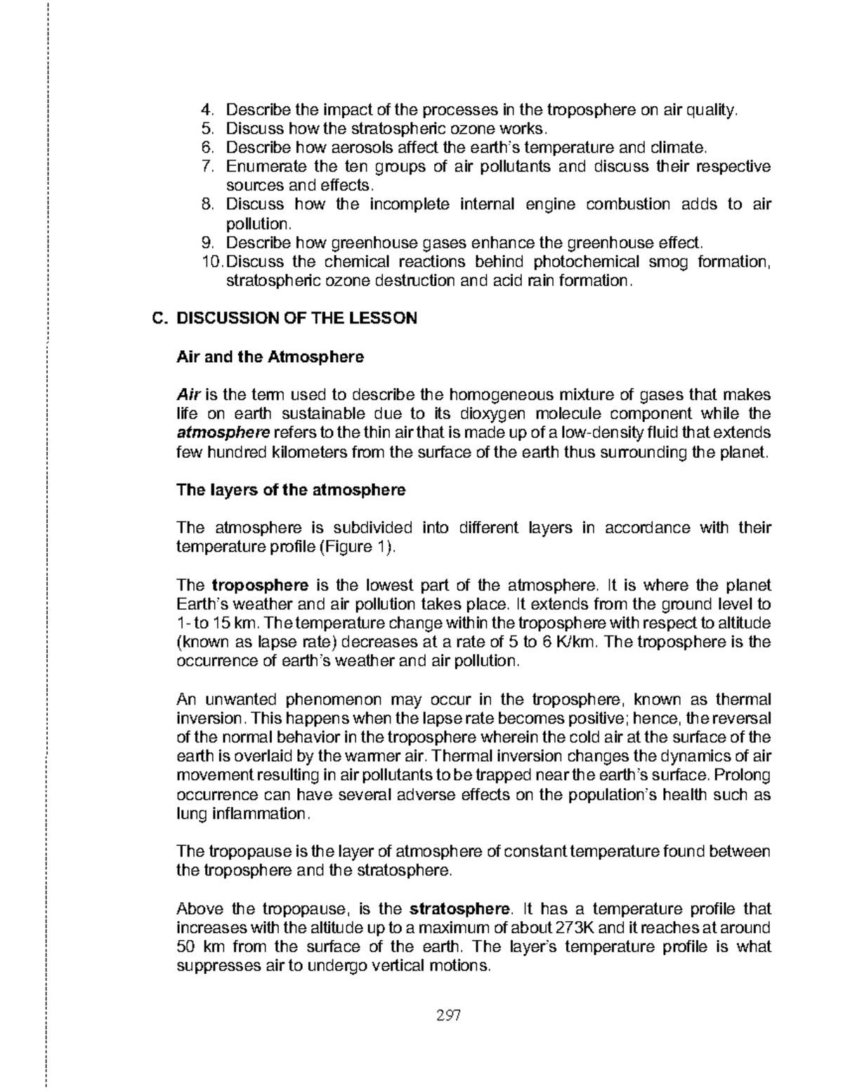 LM - Environment - Chemistry: Air Quality, Pollutants, and Water Impact ...