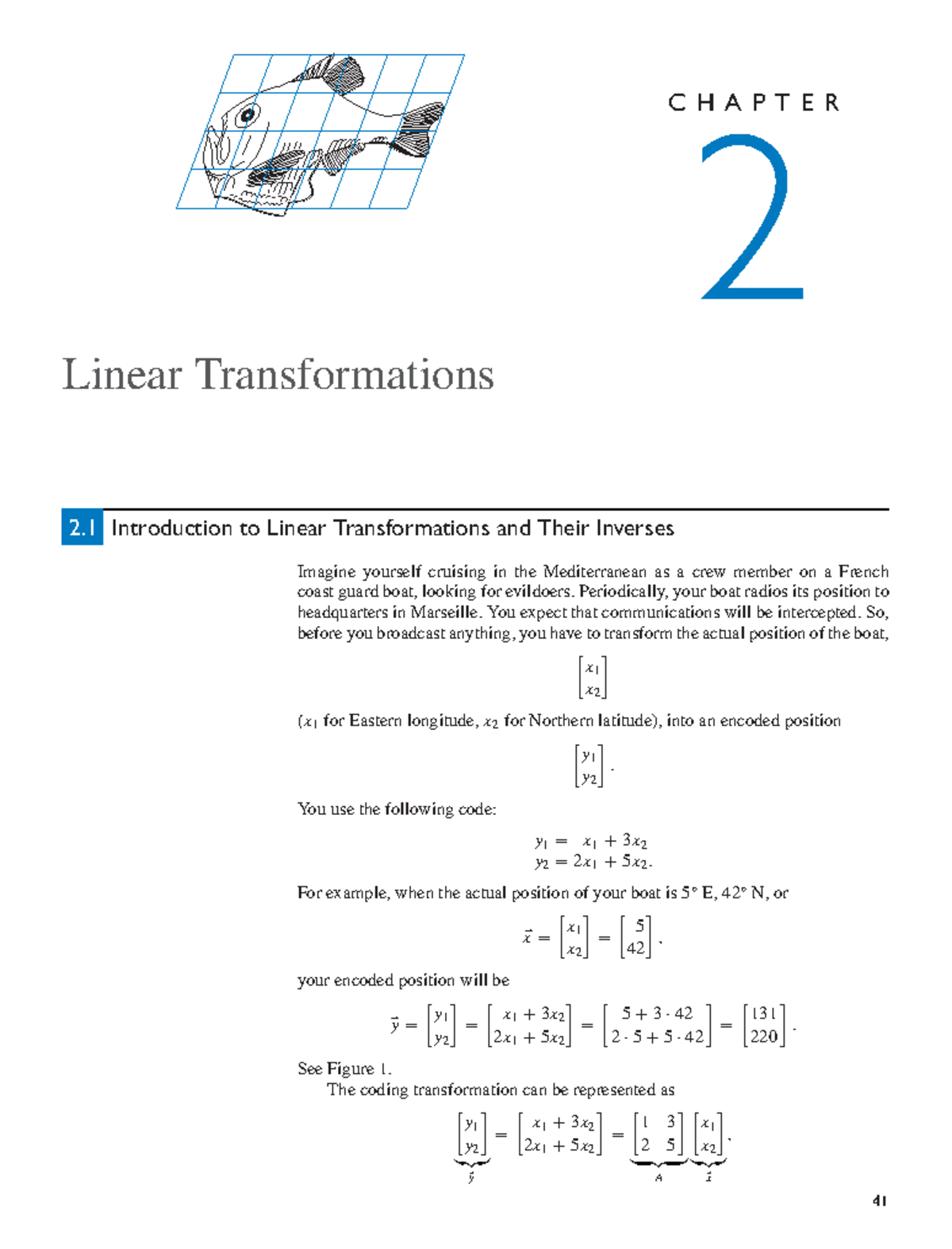 Linear Transformations and Their Inverses: Chapter 2 Notes - Studocu