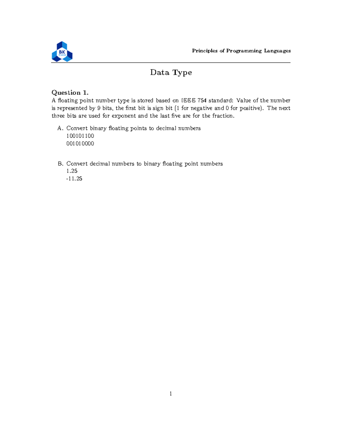 PPL Principles of Programming Languages Tutorial Questions and Answers ...